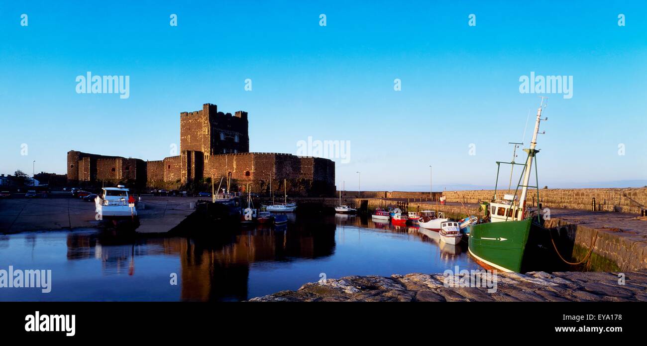 Carrickfergus Castle, And Harbour, Co Antrim, Ireland Stock Photo - Alamy