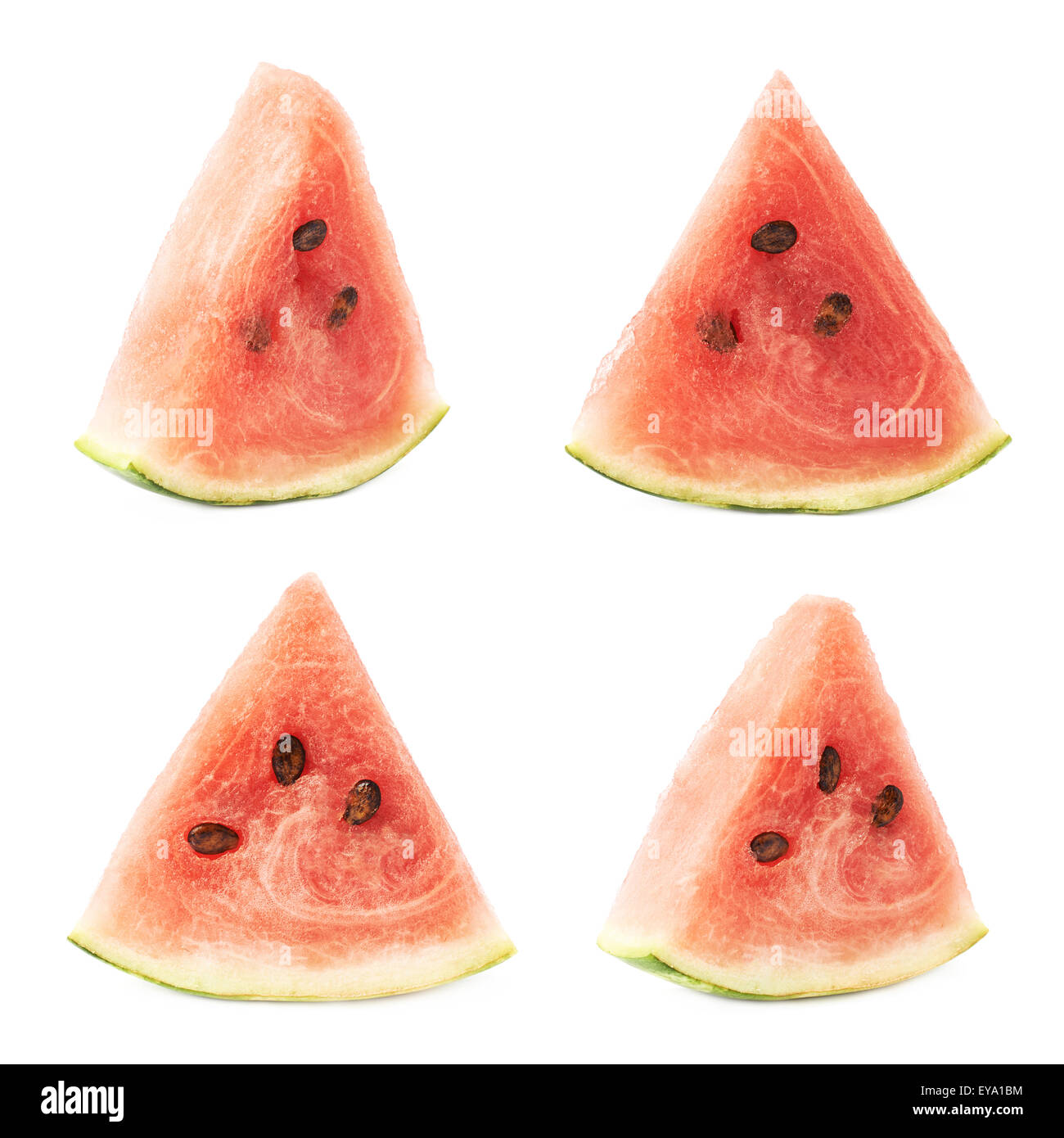 Triangle shaped watermelon slice isolated Stock Photo - Alamy