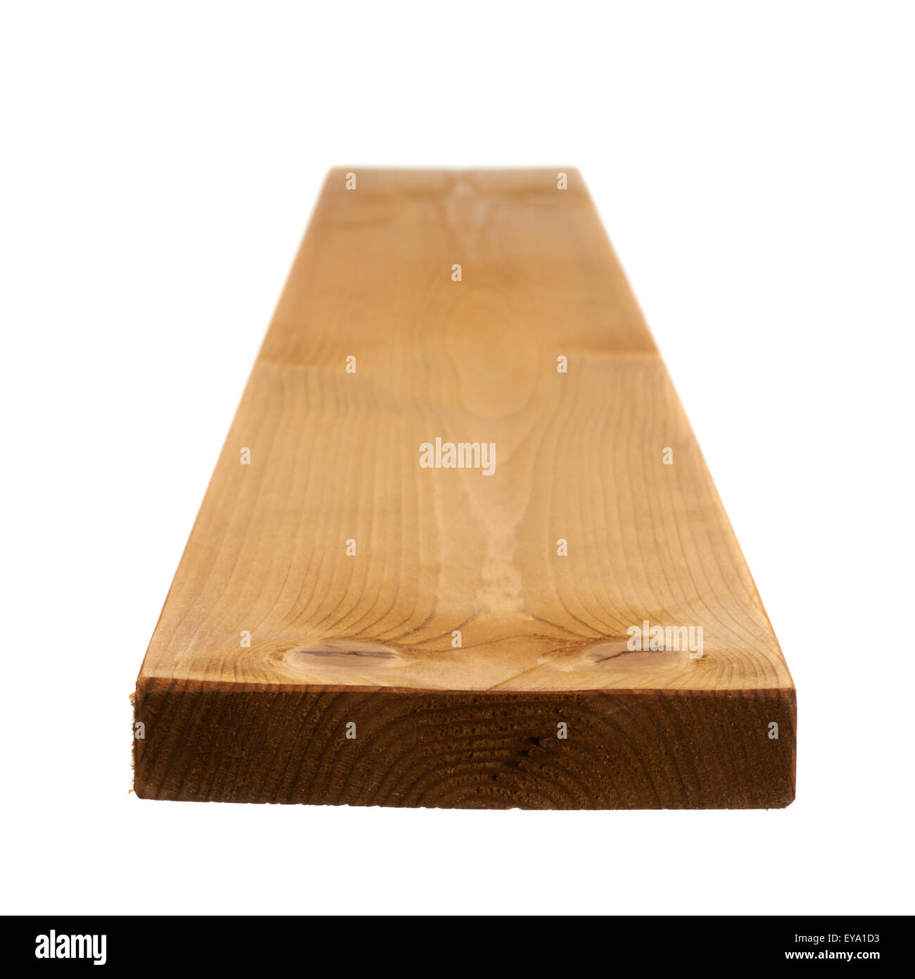 Painted pine wood board isolated Stock Photo - Alamy