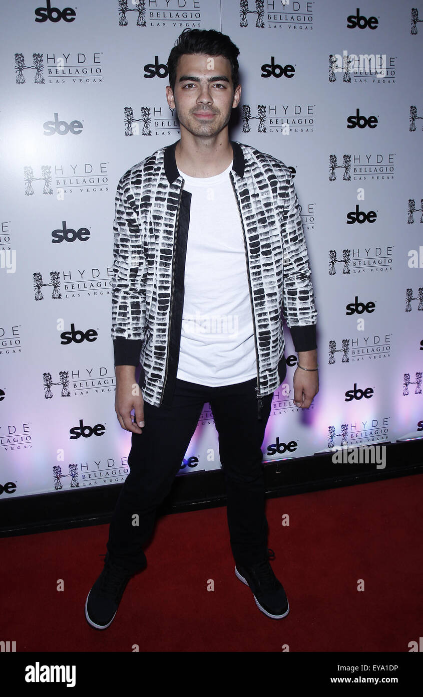 Joe Jonas takes over the DJ Booth at Hyde Bellagio Featuring: Joe Jonas ...