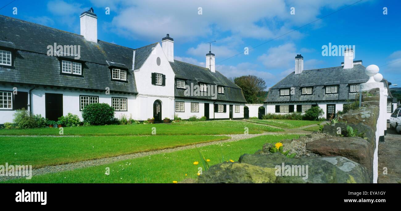 Lawn In Front Of A Cottage, Clough Williams-Ellis, Cushendun, County ...