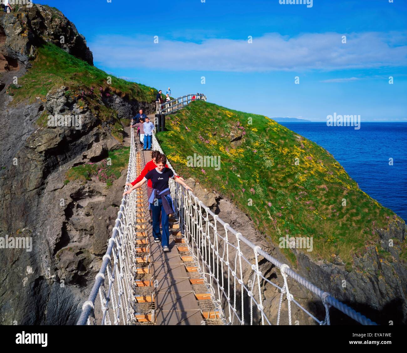 Carrick rede rope bridge co hi-res stock photography and images - Alamy