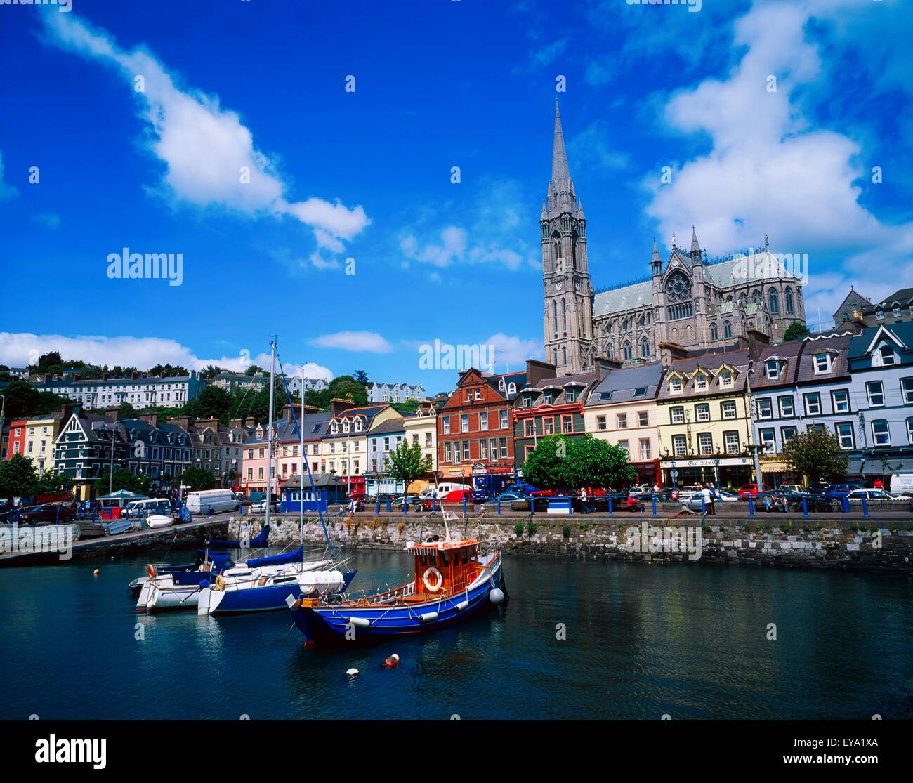 Cobh Waterfront And St Colmans Cathedral High Resolution Stock ...