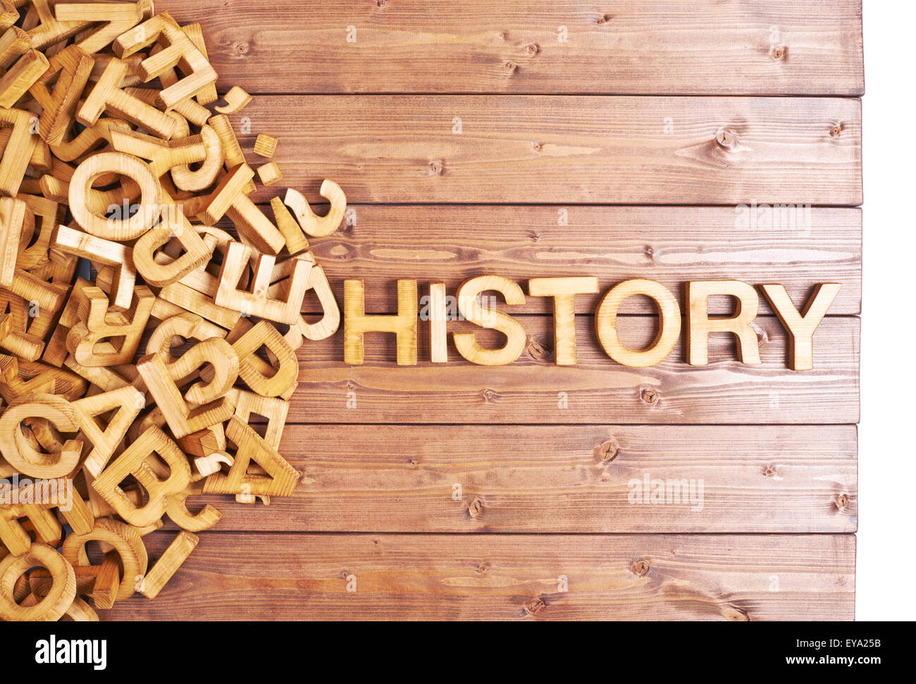 Word history made with wooden letters Stock Photo - Alamy