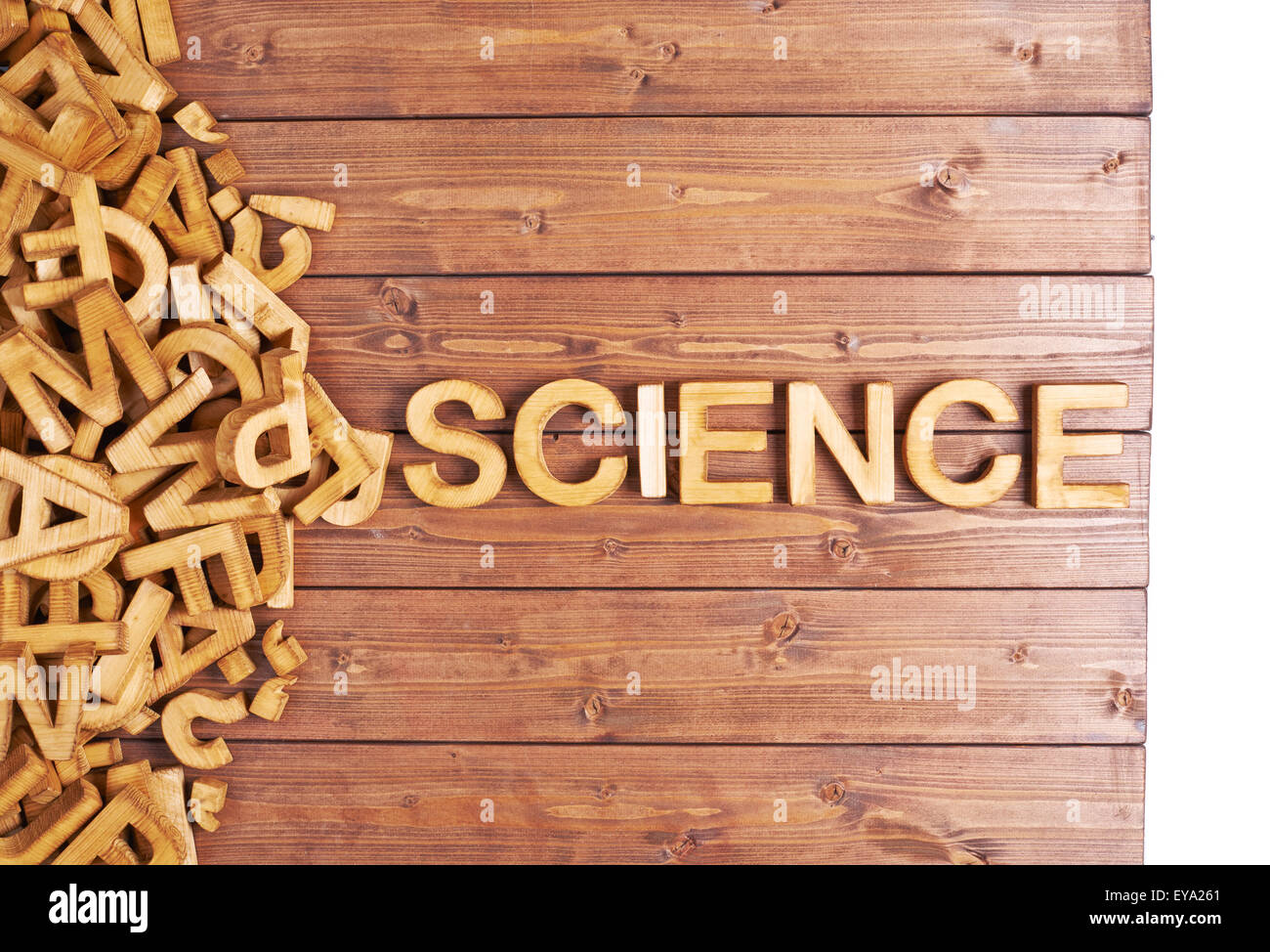 Word science made with wooden letters Stock Photo - Alamy
