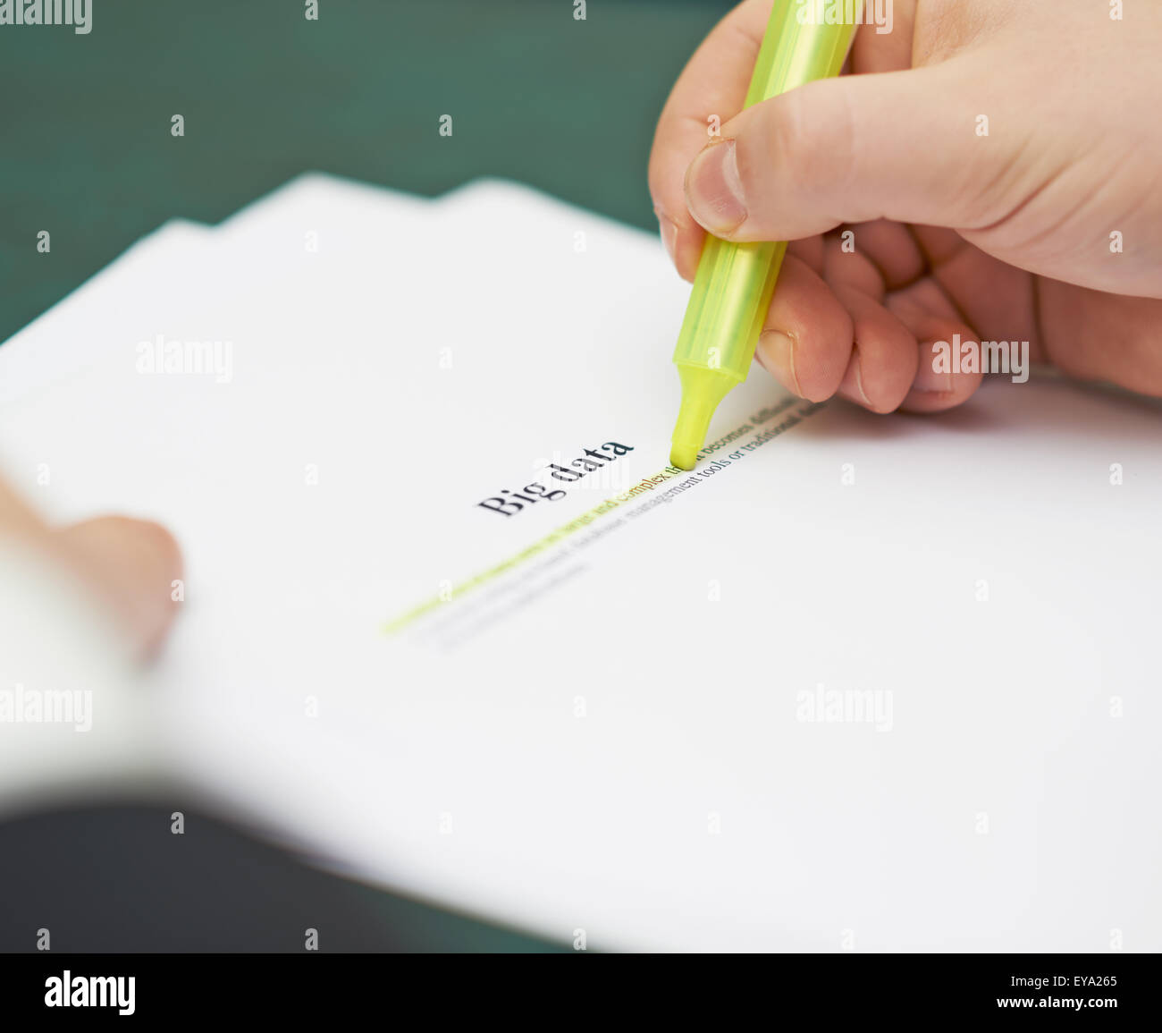Marking words in a big data definition Stock Photo - Alamy