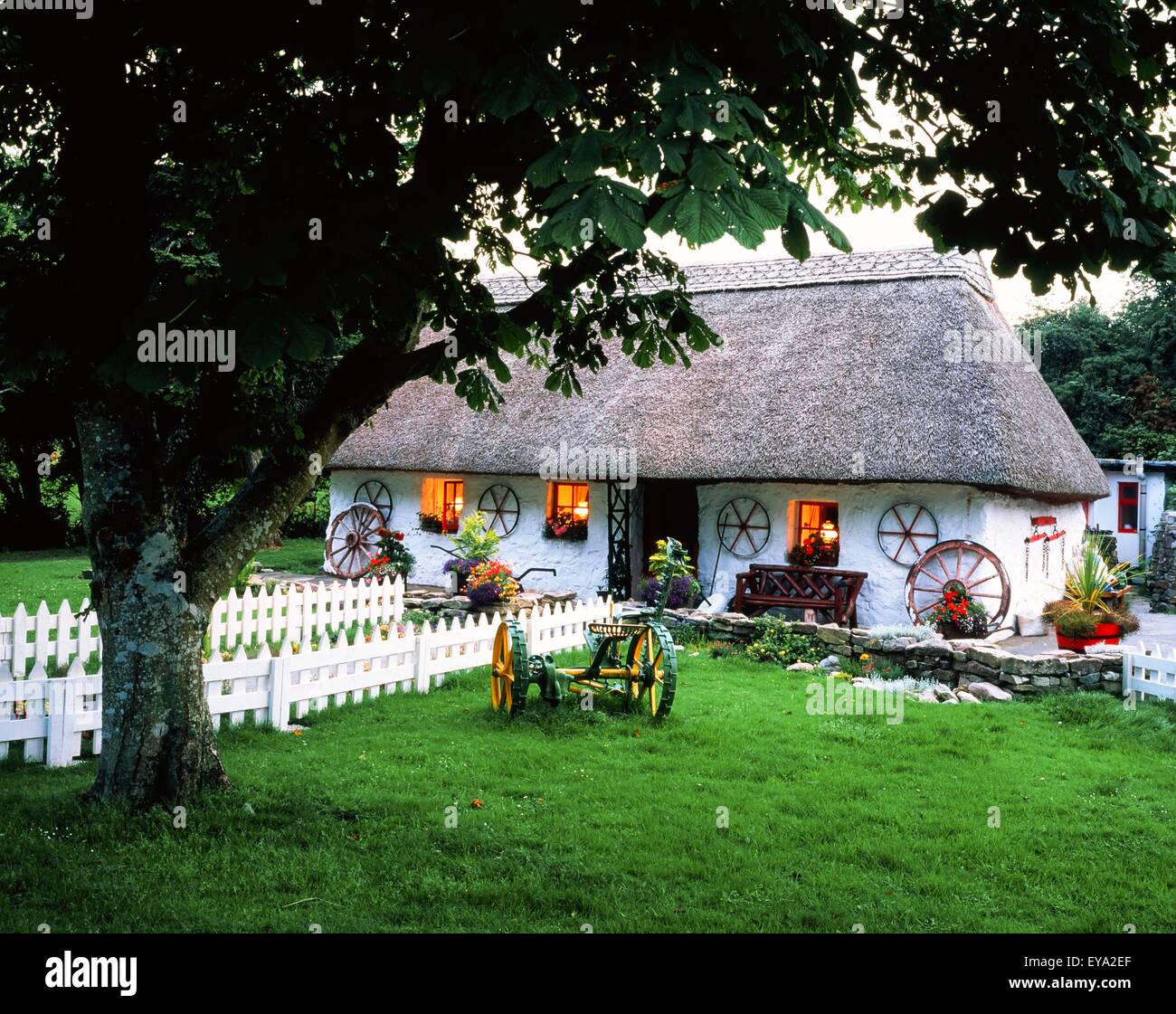 Oughterard, Co Galway, Ireland; Traditional Cottage Stock Photo - Alamy