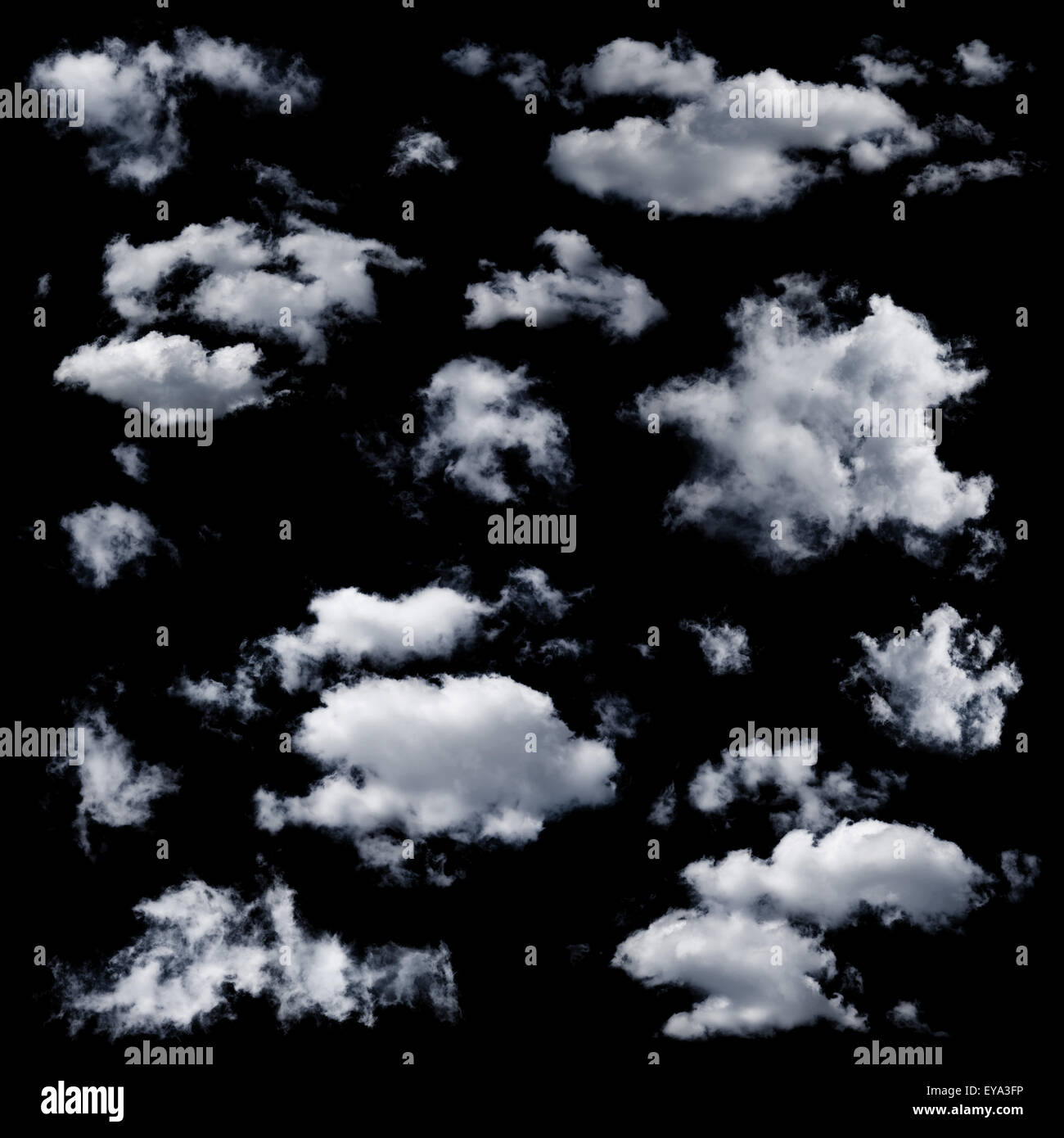 Set of multiple clouds isolated Stock Photo - Alamy