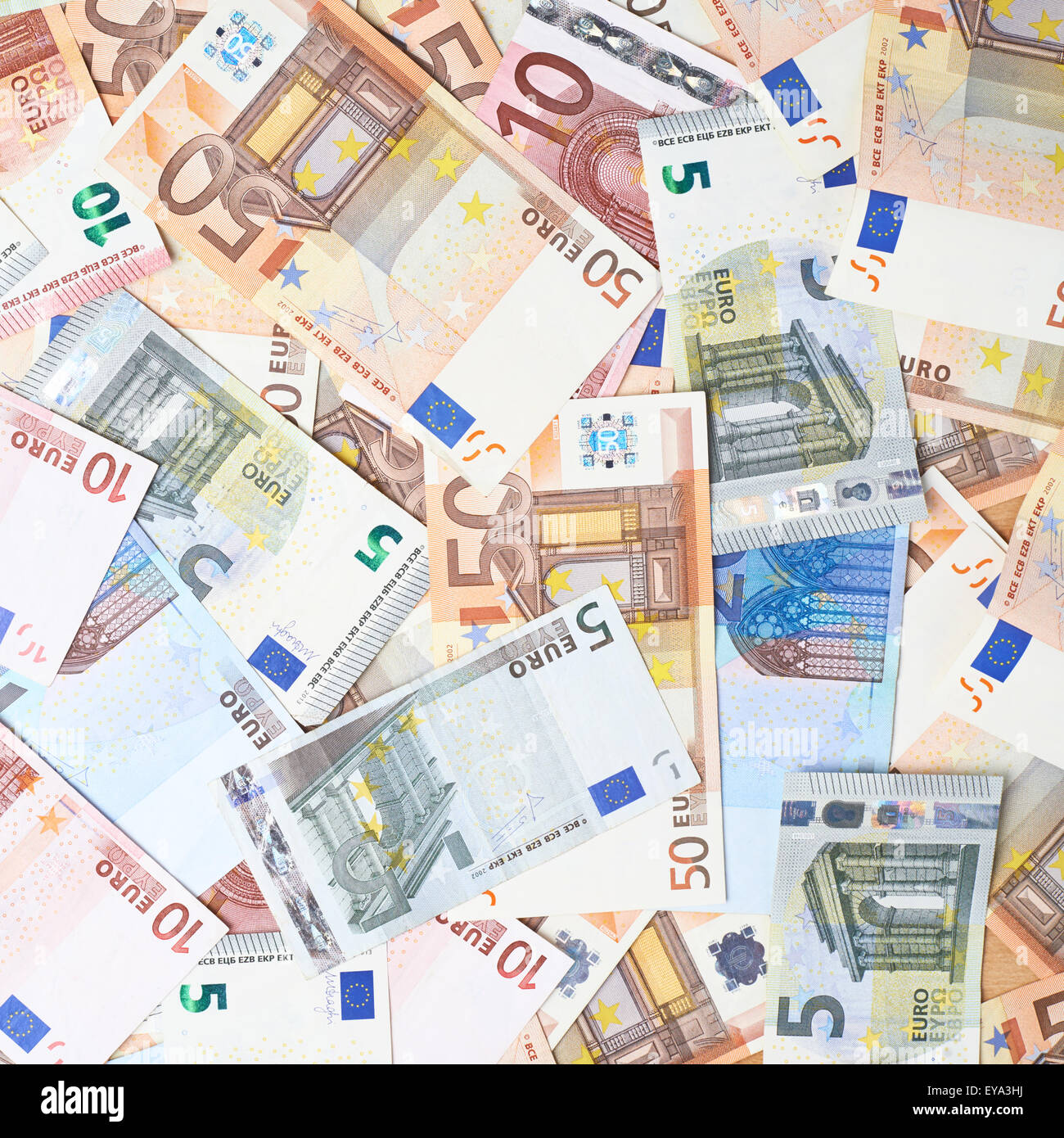 Surface covered with euro bank notes Stock Photo - Alamy