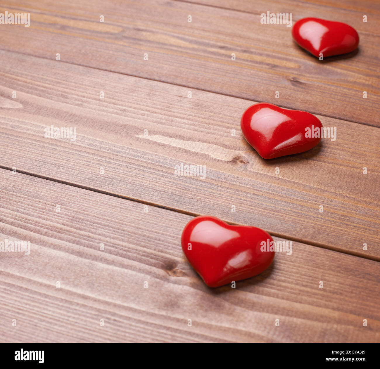 Composition of three hearts Stock Photo - Alamy