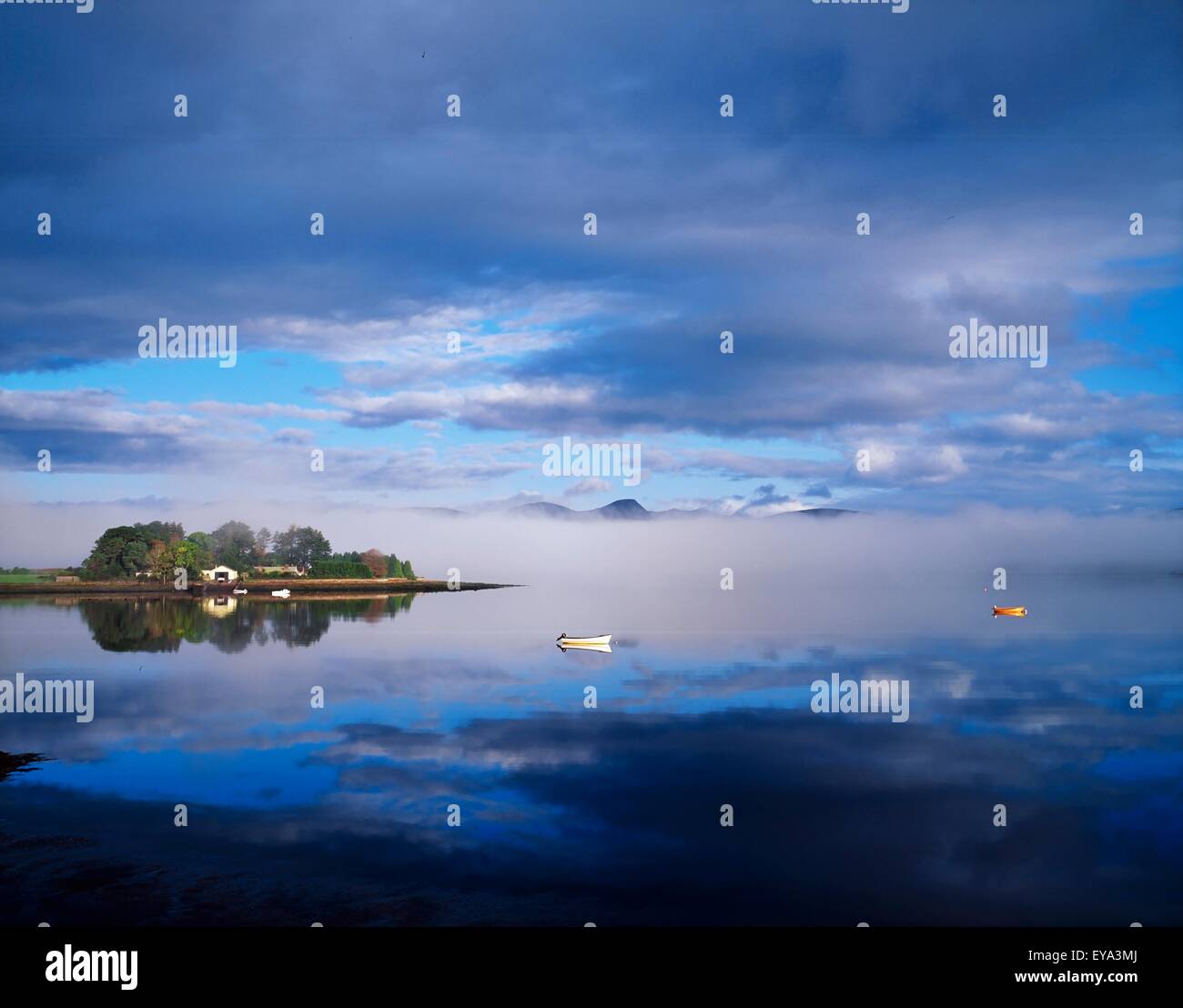 Dinish Island, Kenmare Bay, County Kerry, Ireland; River Scenic With ...