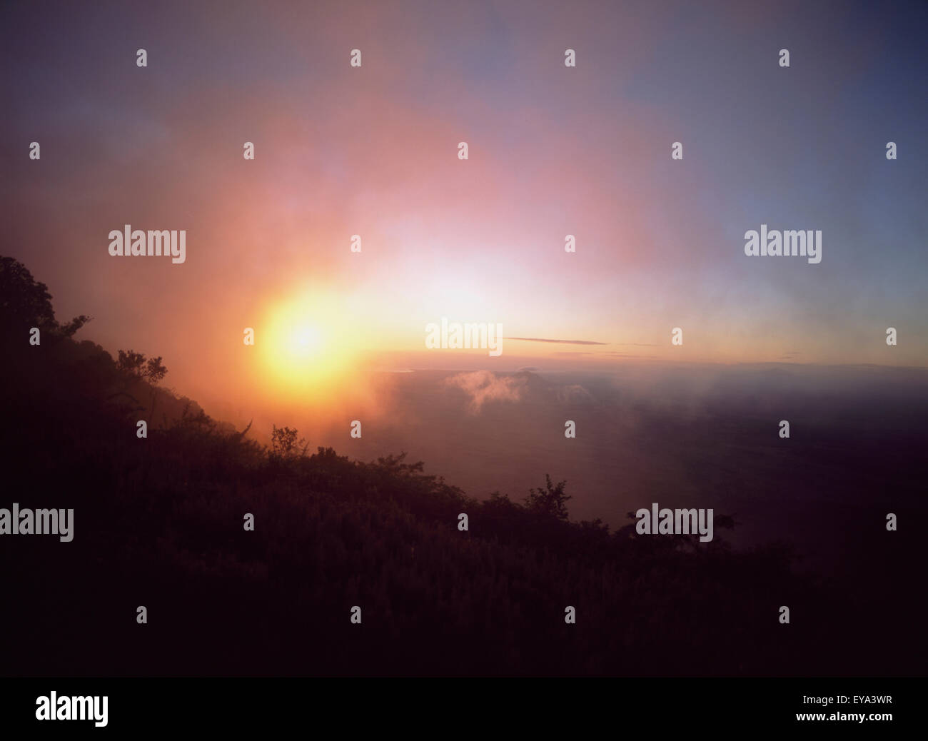 Sunrise As Seen From Emporer's View On Top Of The Zomba Plateau,Malawi ...