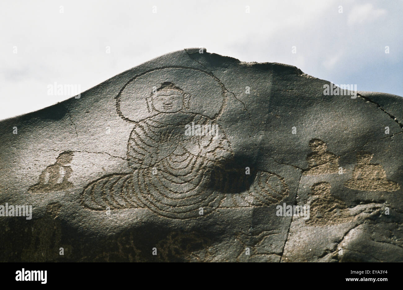 Carved Buddhas,Nr Gilgit Pakistan Stock Photo - Alamy