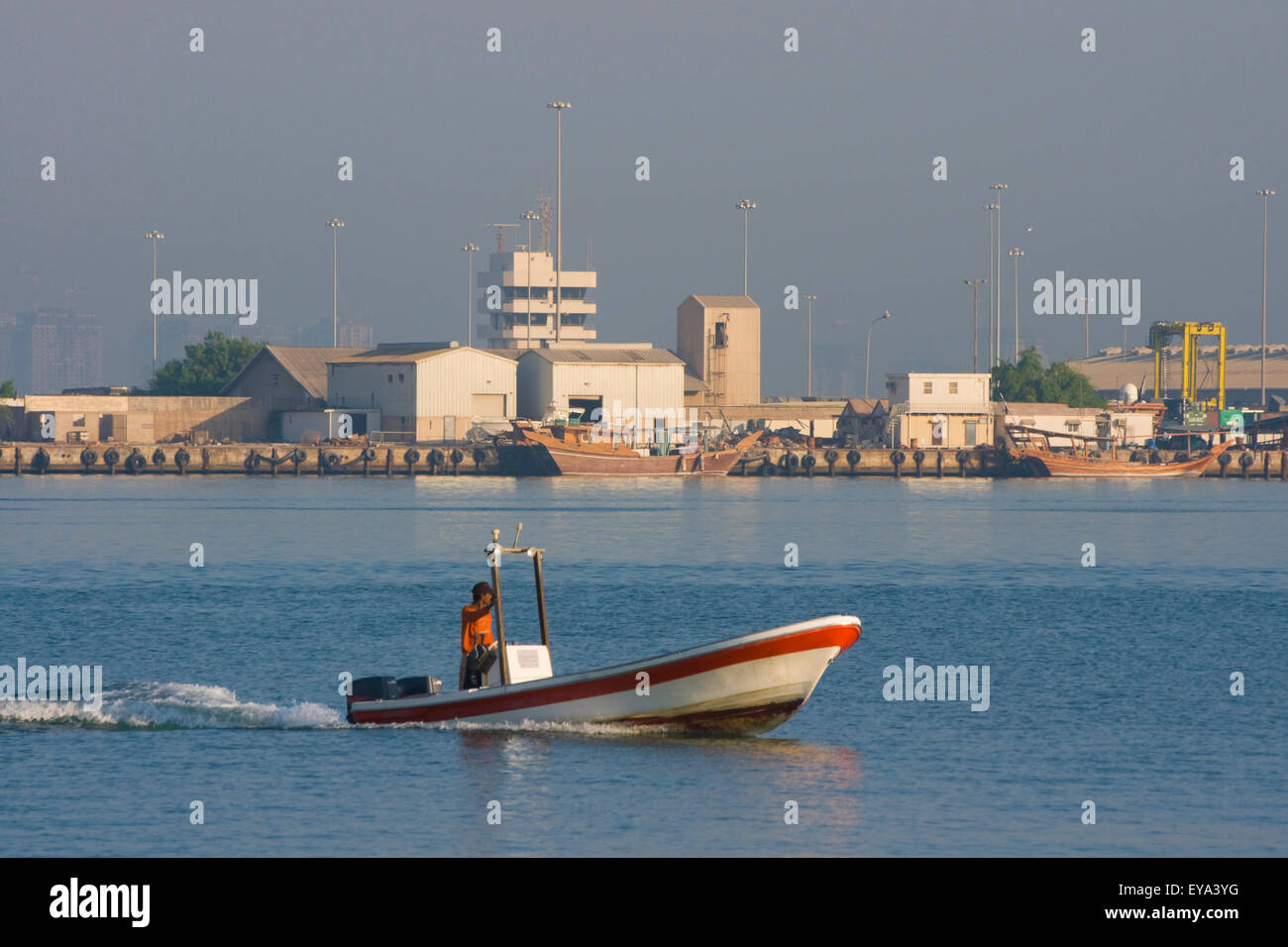 Doha Bay Skyline With Harbor, Doha,Qatar Stock Photo - Alamy