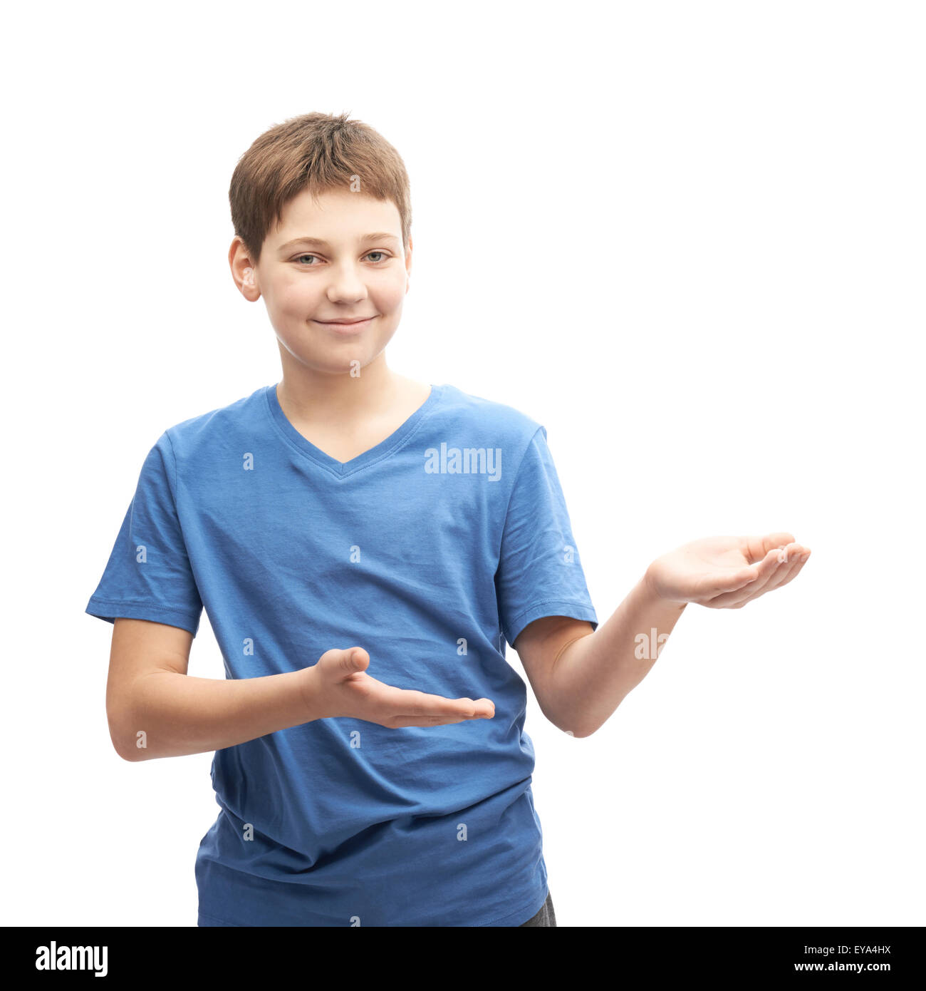 Young boy isolated Stock Photo - Alamy