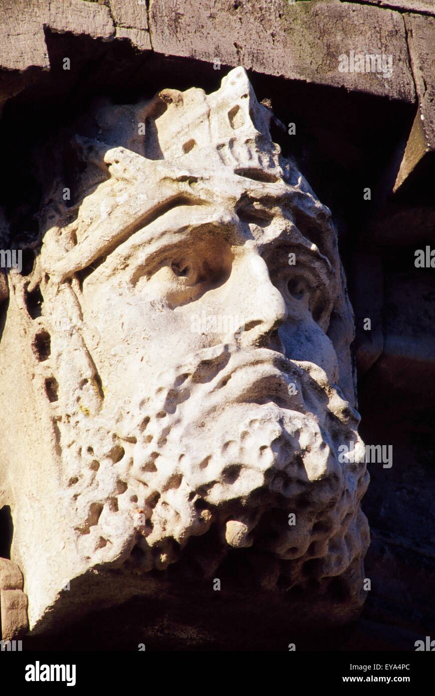 Bishop's Gate, Derry City, County Derry, Ireland, Wall Carving Of River ...