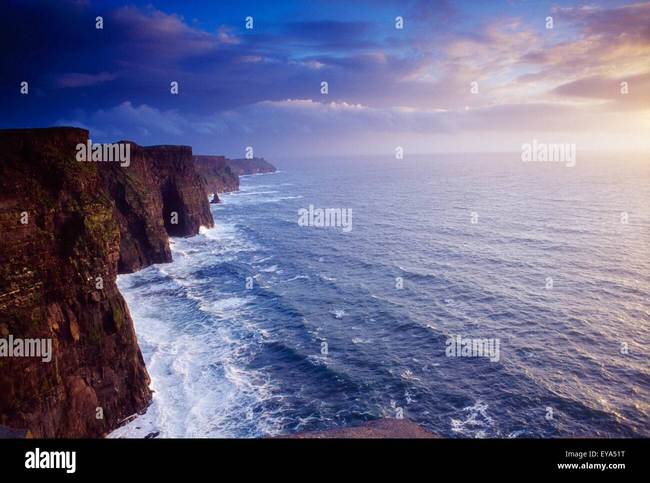 The Cliffs Of Moher, County Clare, Ireland; Ocean Cliffs Stock Photo ...