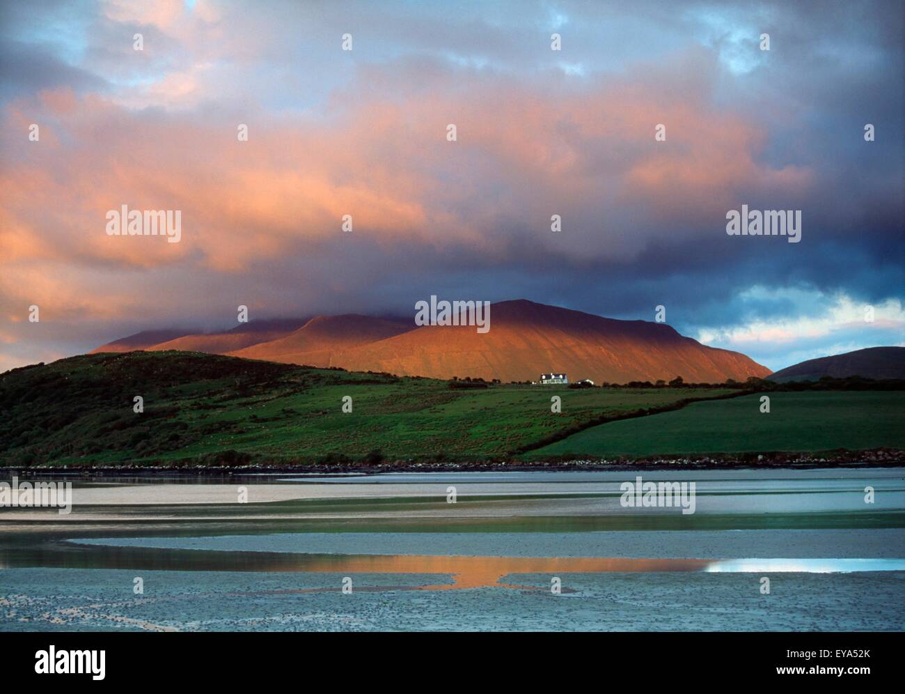 Stradbally And Beenoskee Mountains, Dingle Peninsula, County Kerry ...