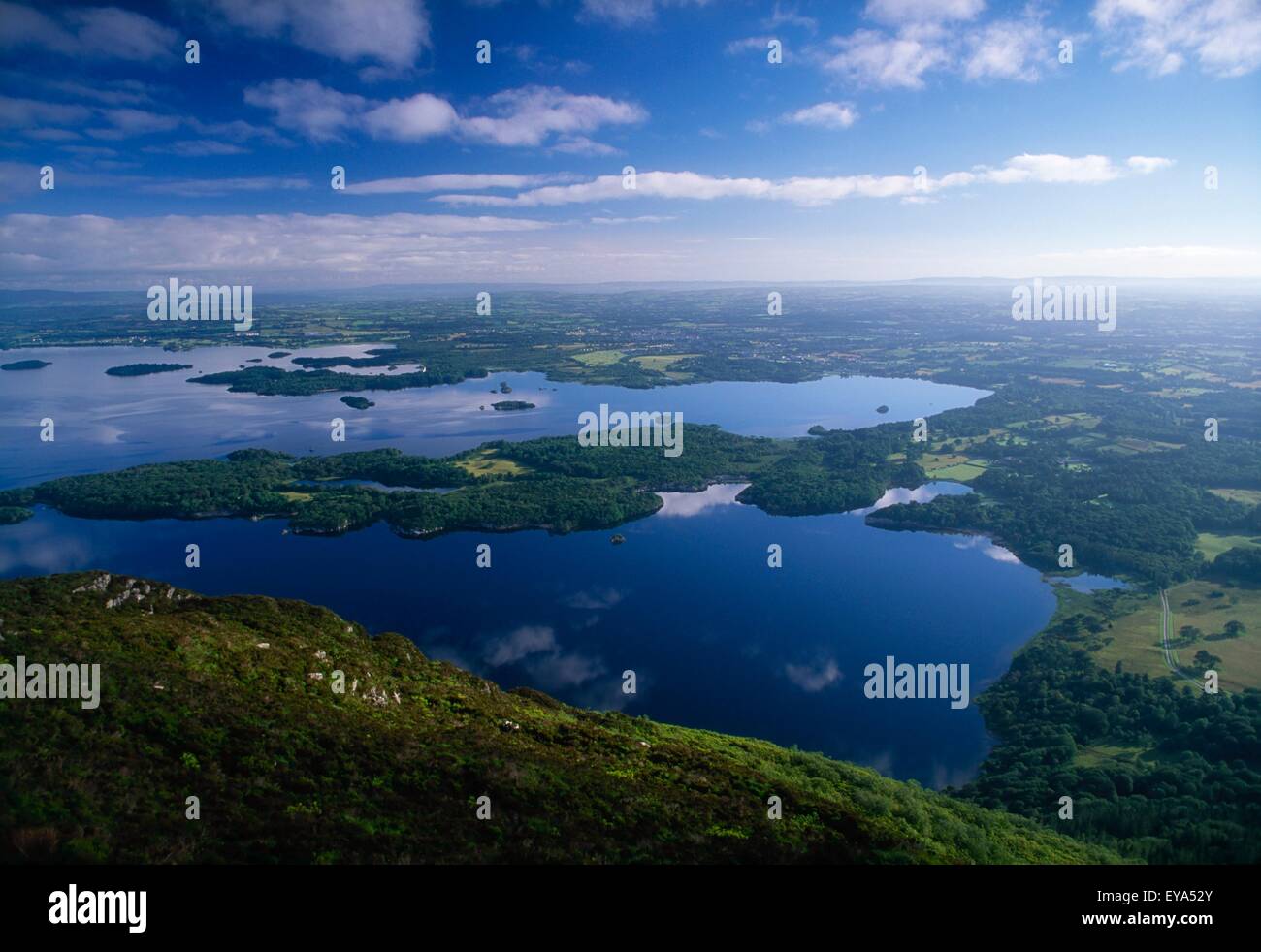Killarney Lakes From Torc Mountain, Killarney National Park, County ...