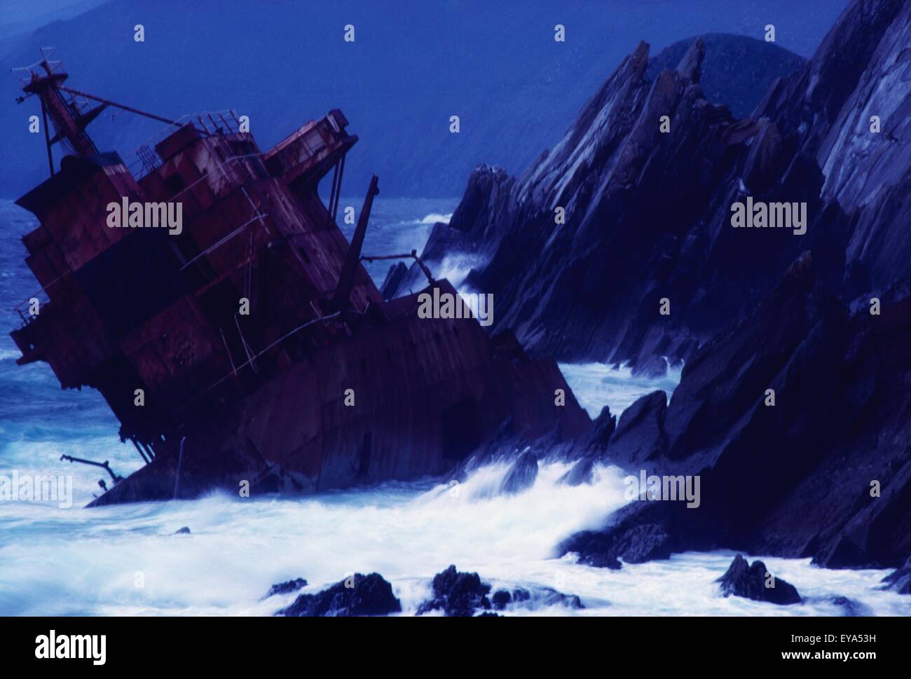 Slea Head, Dingle Peninsula, County Kerry, Ireland; Ranga Shipwreck ...