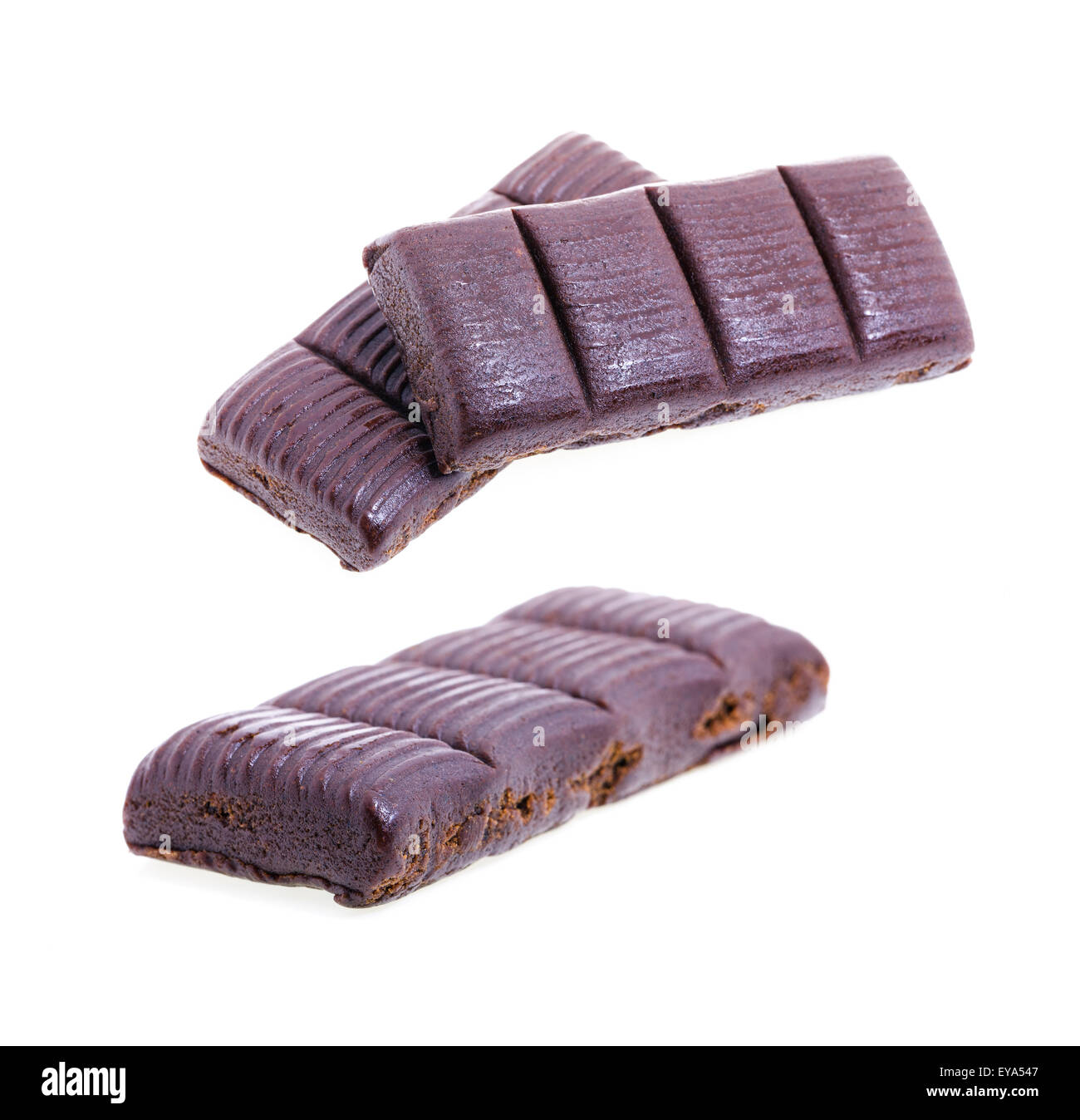 Round chocolate bar isolated Cut Out Stock Images & Pictures - Alamy