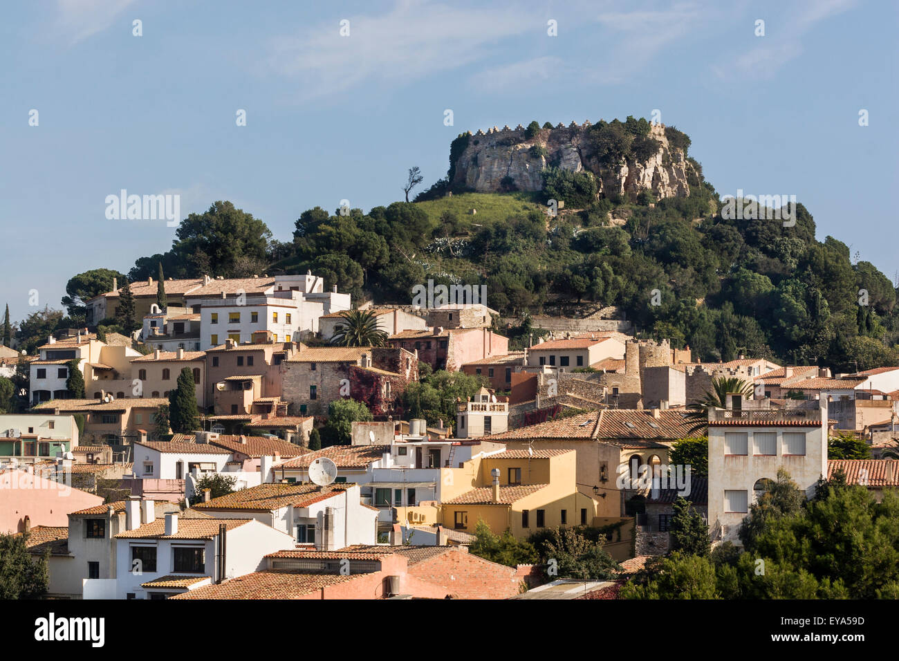 Begur castle. XI century Stock Photo - Alamy