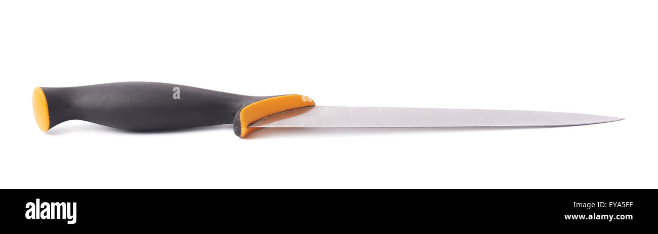 Steel kitchen knife isolated Stock Photo - Alamy