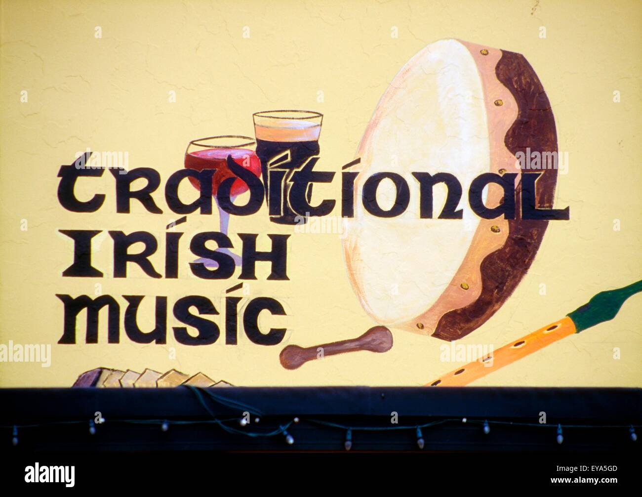 Lahinch, County Clare, Ireland; Traditional Pub Sign Stock Photo - Alamy