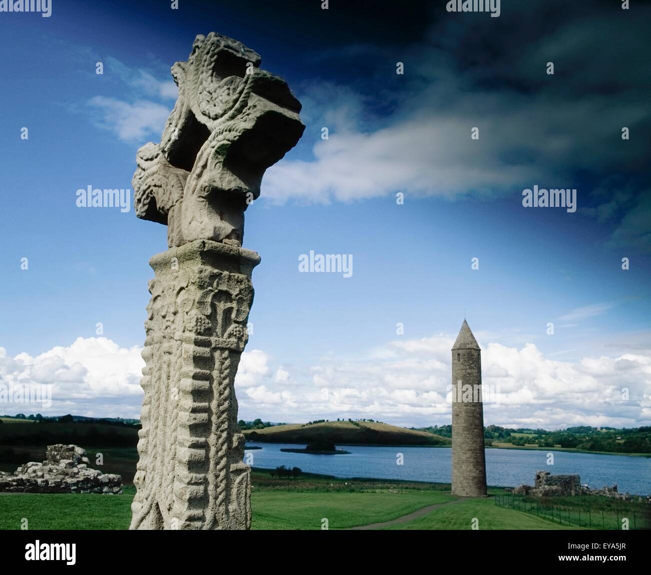 Devenish island tower hi-res stock photography and images - Alamy