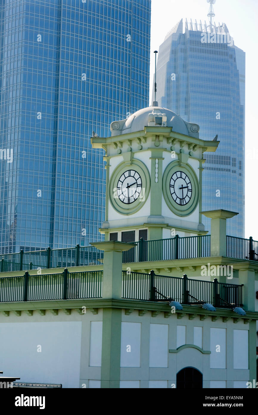 Clock Tower In Star Ferry Harbour Stock Photo - Alamy