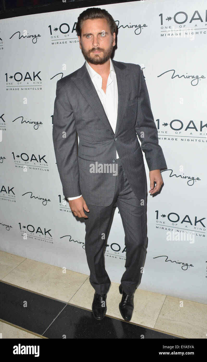 Las Vegas, Nevada, USA. 25th July, 2015. Scott Disick makes his first ...