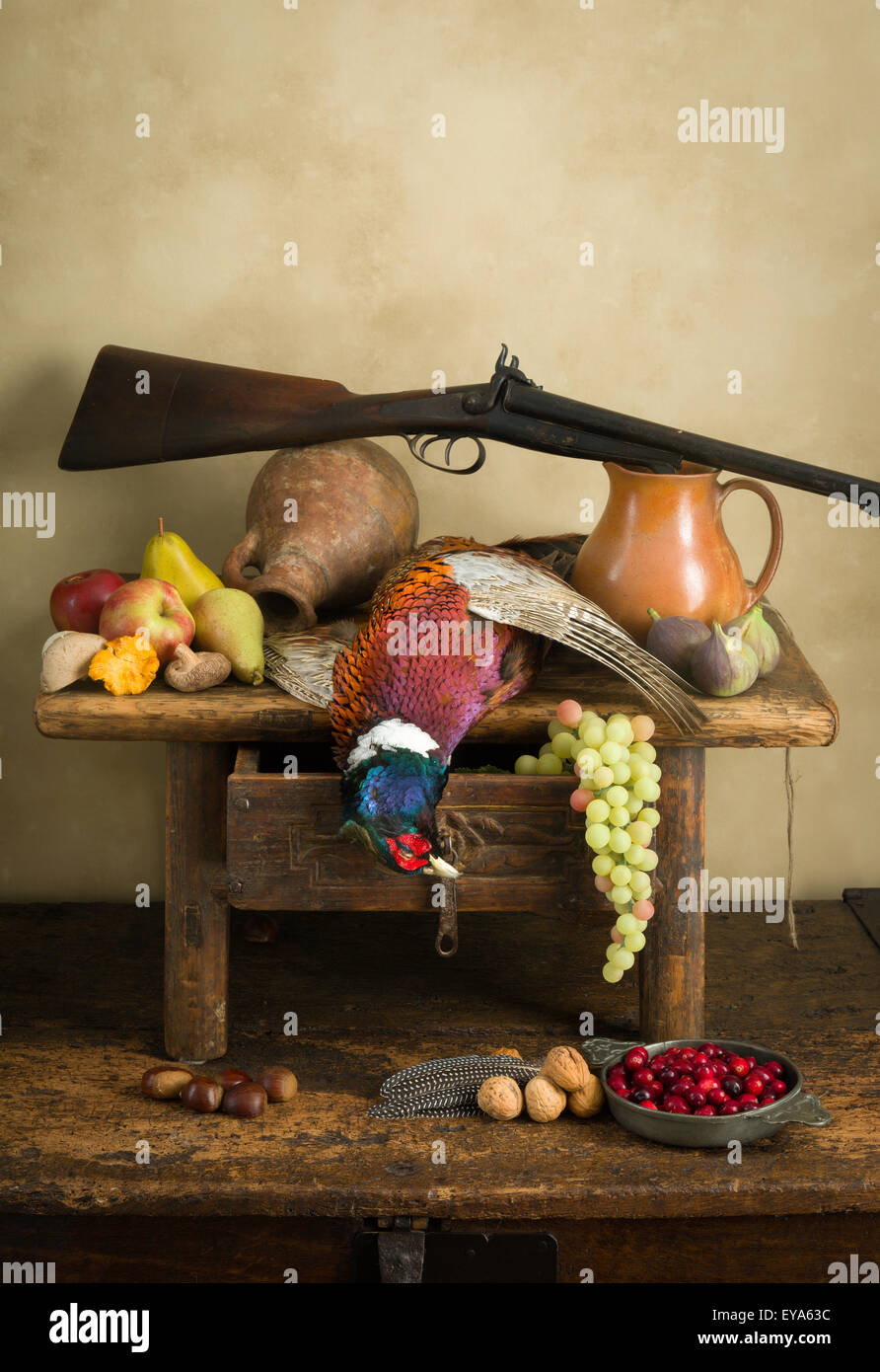 Old hunting scene shotgun hi-res stock photography and images - Alamy