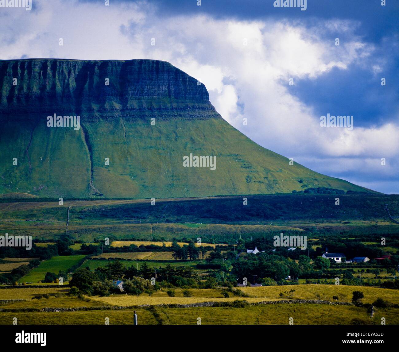 Ben Bulben, County Sligo, Ireland; Glacial Valley Landscape Stock Photo ...