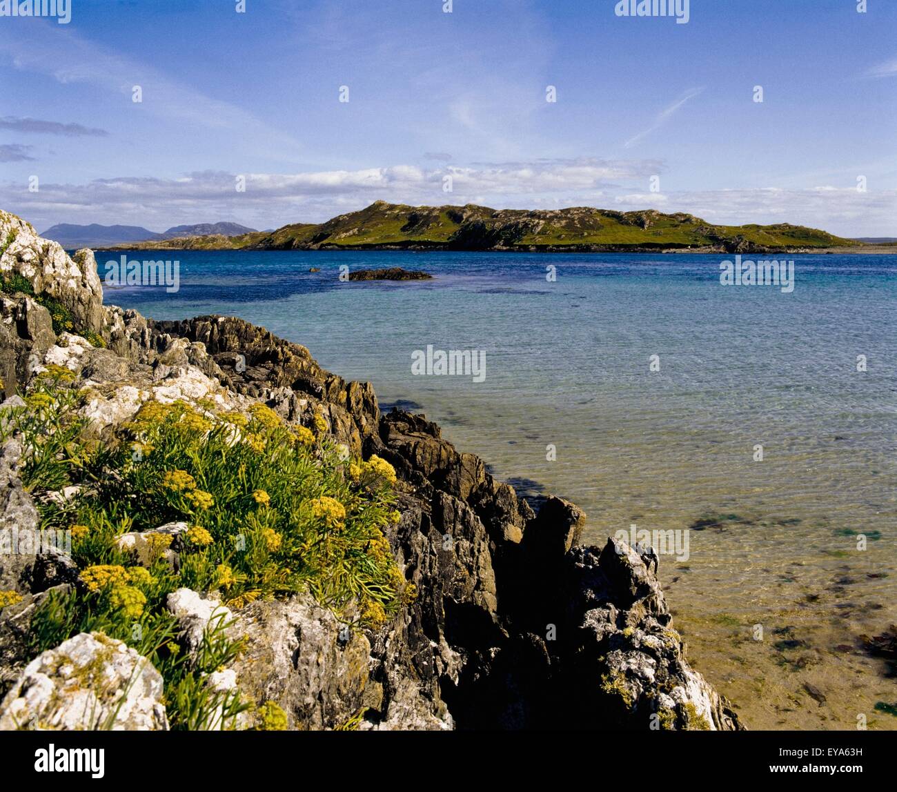 Inishbofin, County Galway, Ireland; Coastal Island Scenic Stock Photo ...