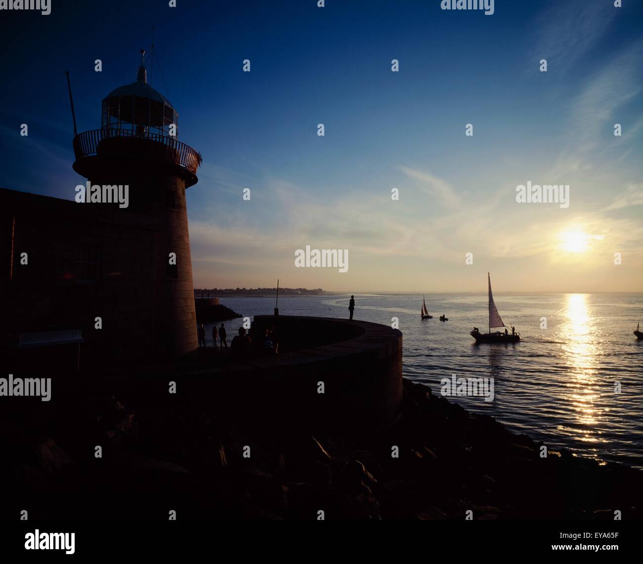Evening Sailing, Howth Harbour, County Dublin, Ireland Stock Photo - Alamy