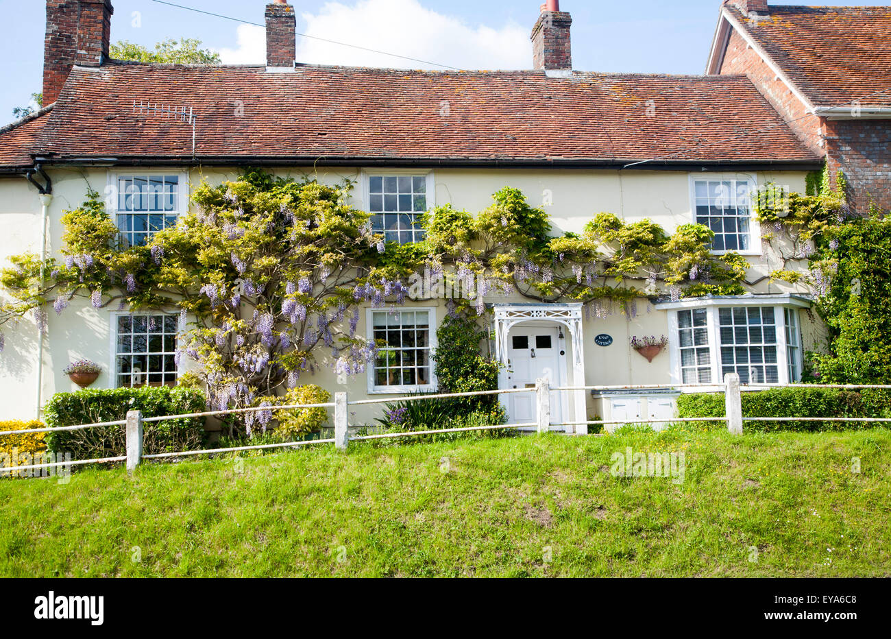 Historic houses in the village of Ramsbury, Wiltshire, England, UK ...