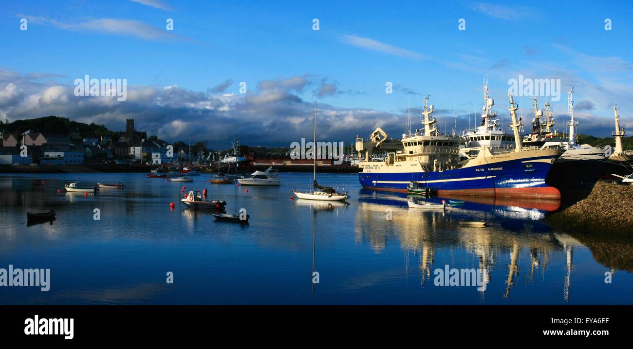 Killybegs, County Donegal, Ireland; Harbour With Boats Stock Photo - Alamy