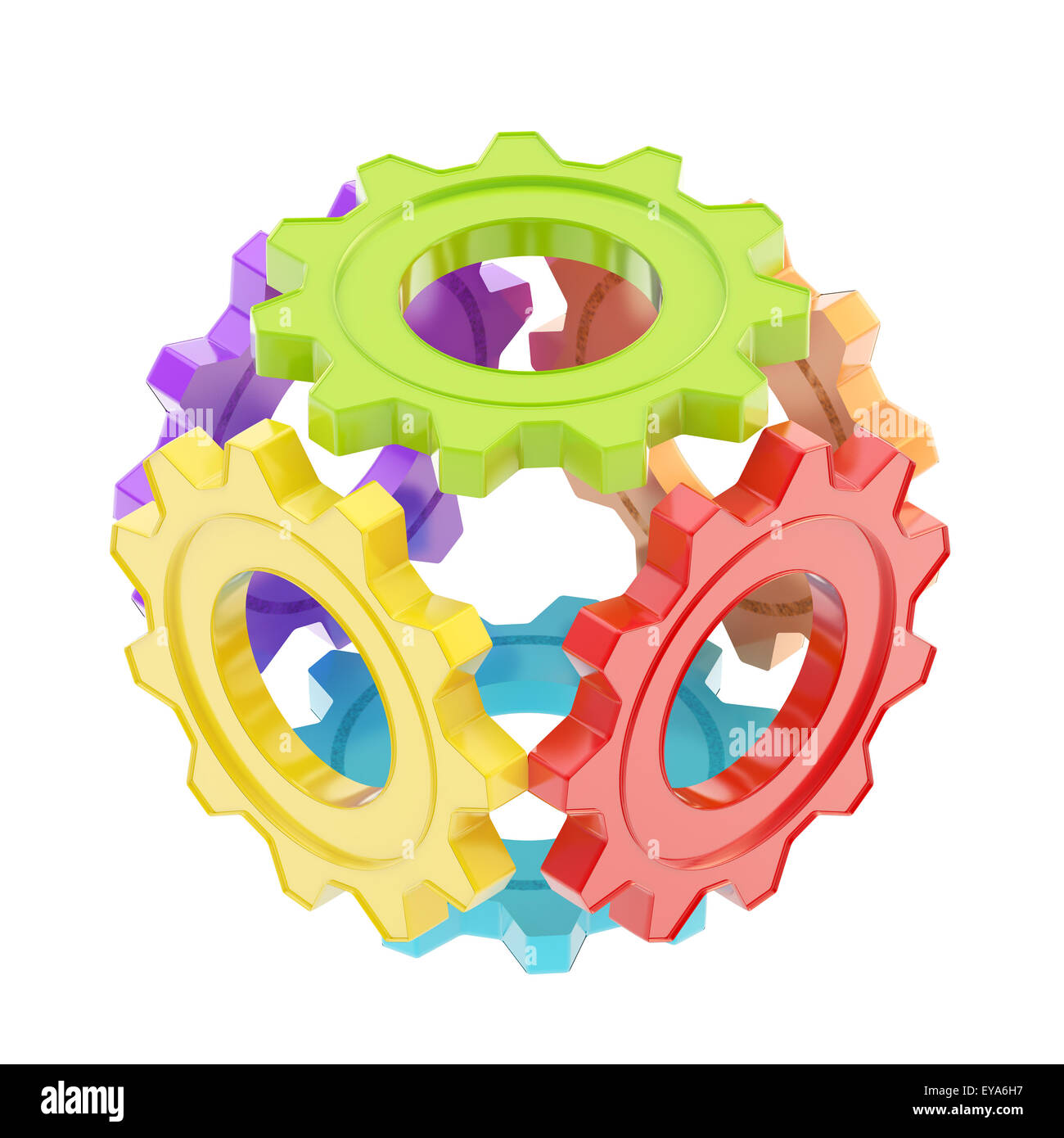 Rainbow gears hi-res stock photography and images - Alamy