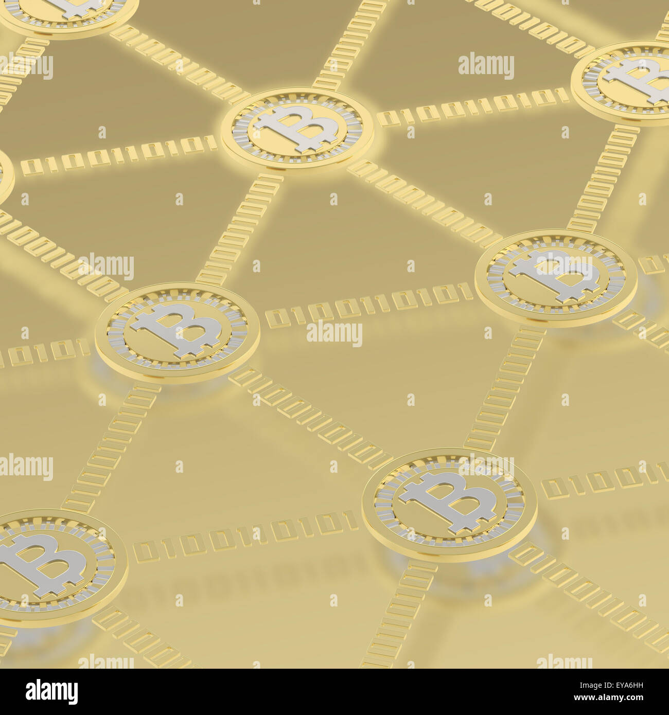 Bitcoin peer-to-peer network Stock Photo - Alamy