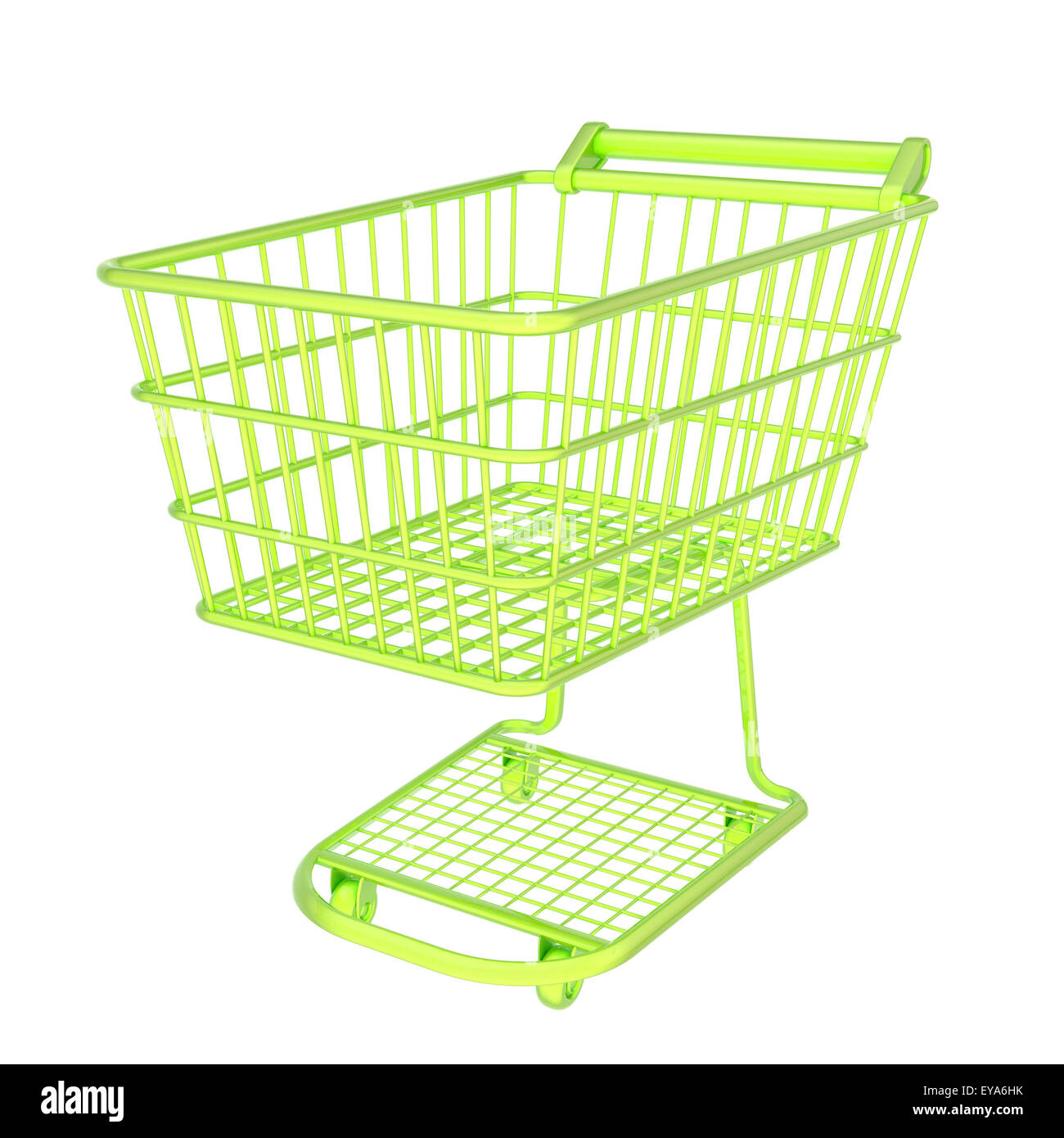 Colorful shopping cart isolated Stock Photo - Alamy