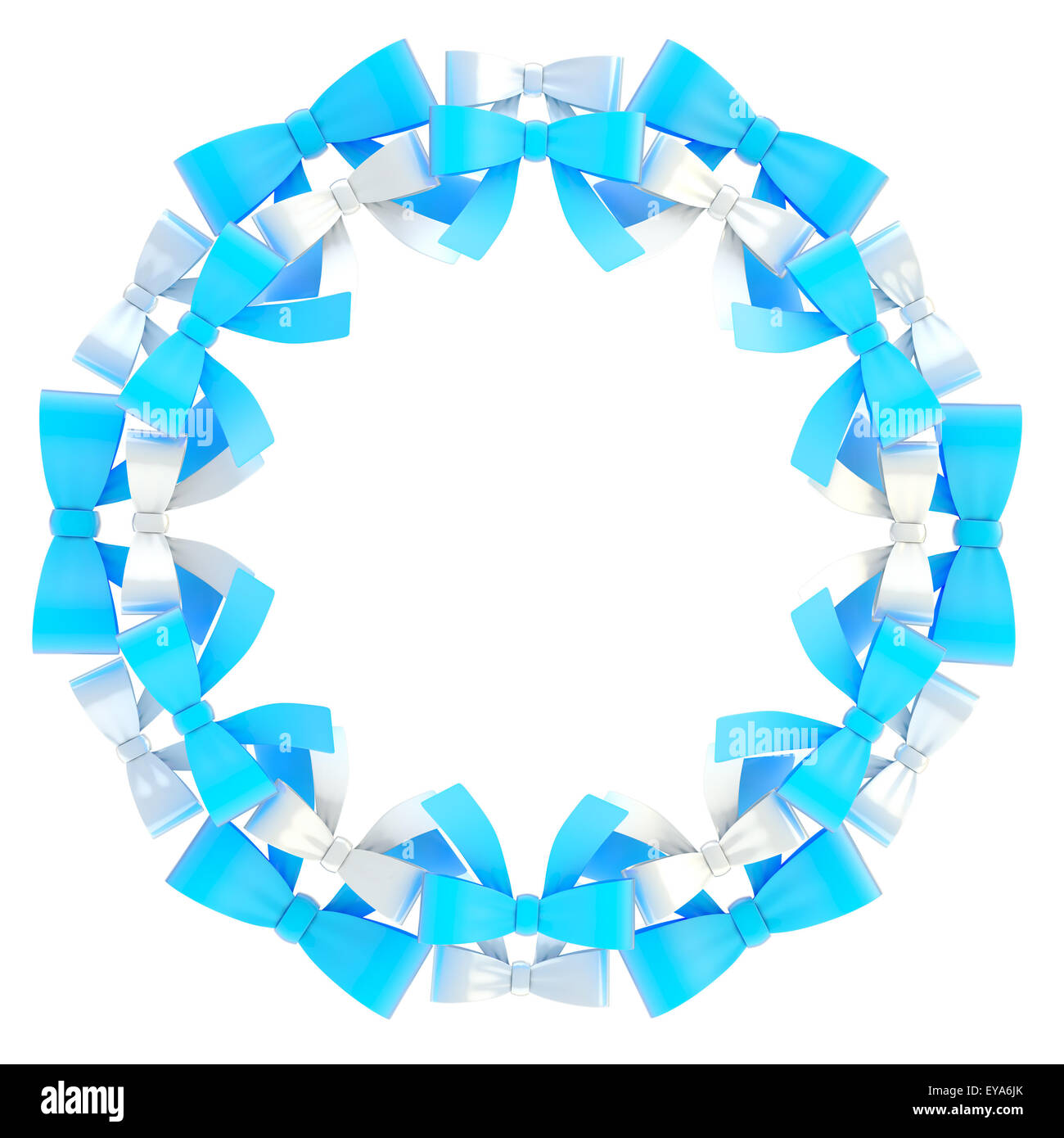 Round frame made of ribbon bows Stock Photo - Alamy