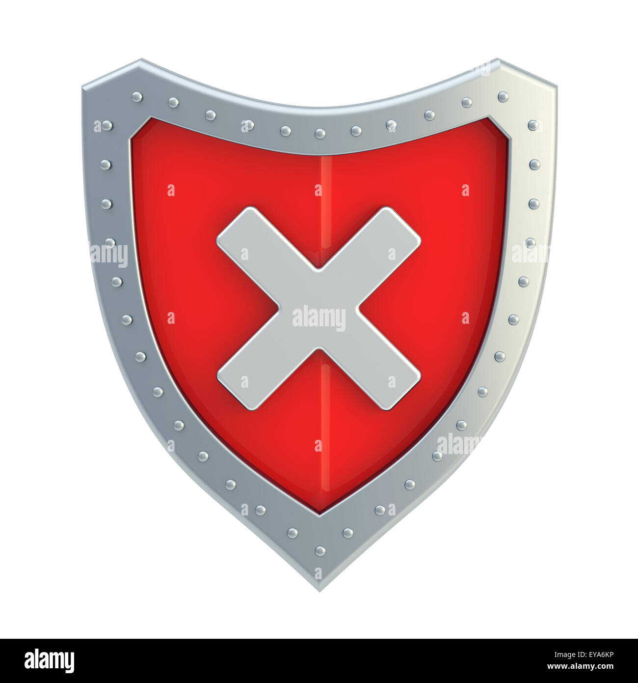 Red cross check mark icon hi-res stock photography and images - Alamy