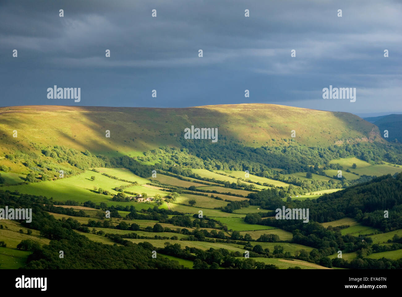Llanthony Valley Landscape Stock Photo - Alamy