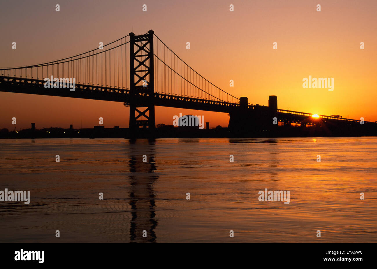 Benjamin Franklin Bridge Stock Photo - Alamy