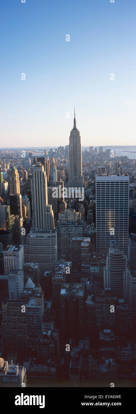 Panoramic View Of Empire State Building Stock Photo - Alamy