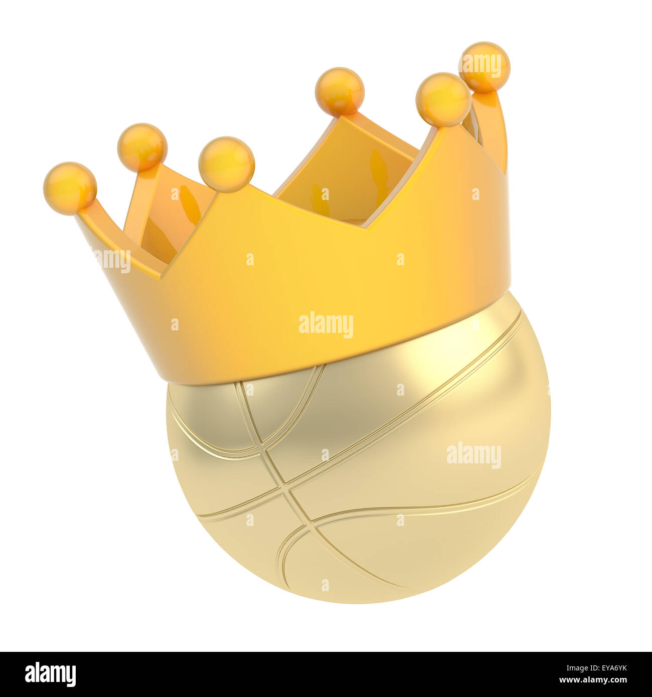 Yellow golden ball in 3d Cut Out Stock Images & Pictures - Alamy