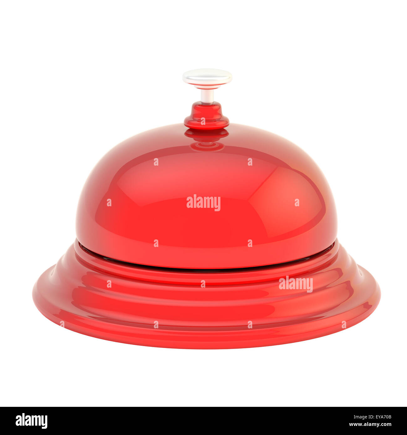 Hotel reception bell isolated Stock Photo - Alamy