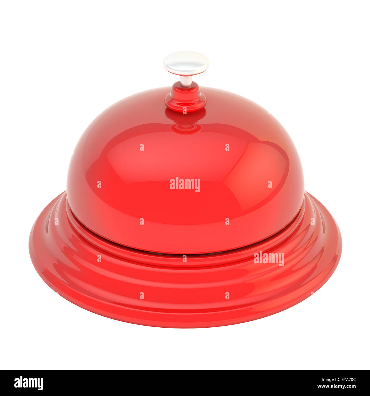 Hotel reception bell isolated Stock Photo - Alamy