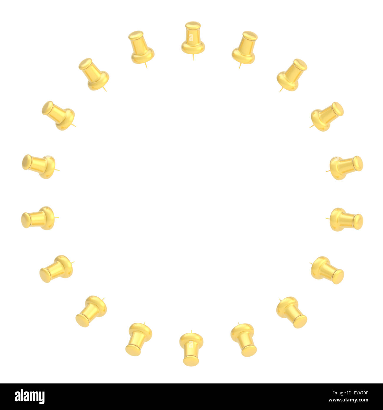 Gold pins Cut Out Stock Images & Pictures - Alamy