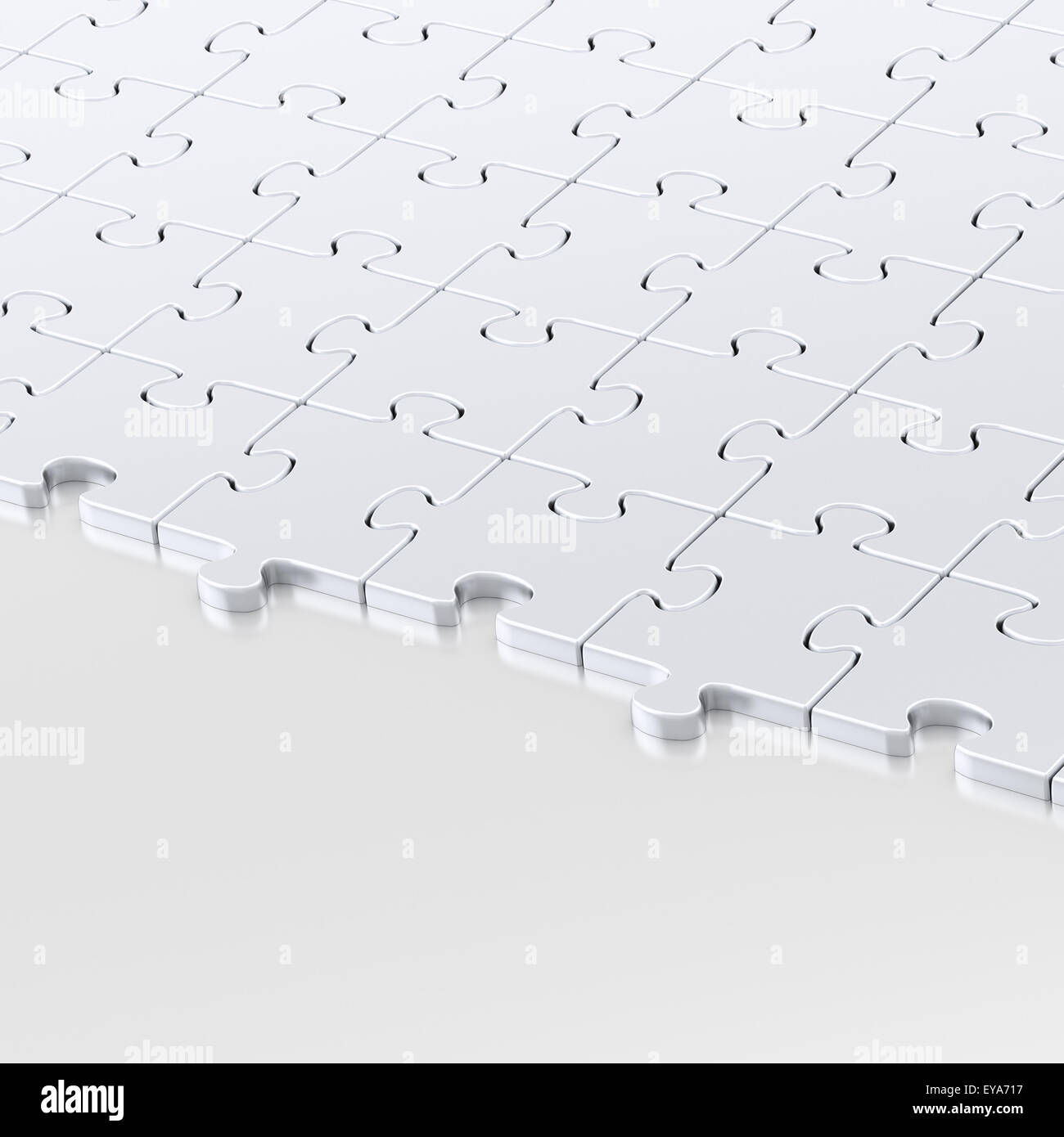 Surface half-covered with the puzzles Stock Photo - Alamy